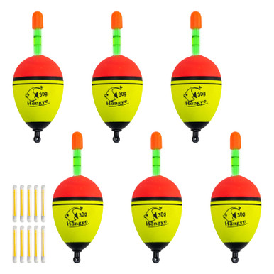 Goture 6Pcs-8Pcs EVA Foam Fishing Bobber Slip Bobber Catfish Bobbers ...