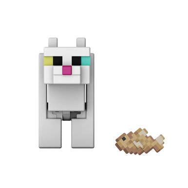 Minecraft Build-a-Portal White Cat Action Figure - Warehousesoverstock