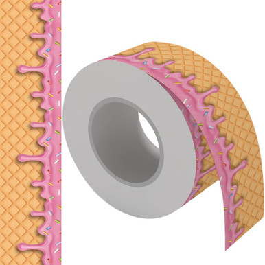 Tofficu Bulletin Board Borders Trim Ice Cream Chalkboard Blackboard ...