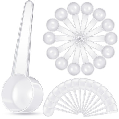 80 Pack Plastic Scoop Tablespoon Measuring Spoons 20 ml Coffee Scoops ...