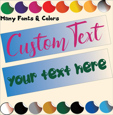 Amazing Vinyl Decal - Custom Decal Text Name Sticker Compatible with ...