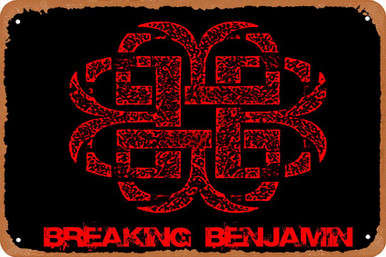 Breaking Benjamin Poster Metal Sign Tin Metal Retro Wall Decor for Home ...