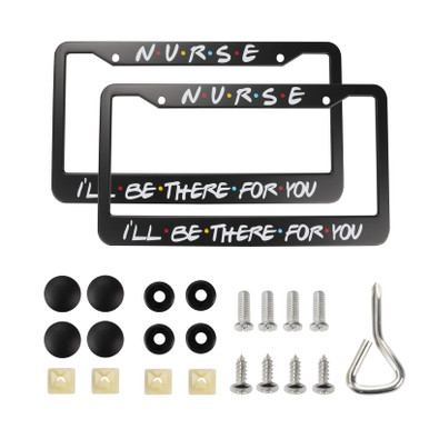 2Pack Friends License Plate Frame,Nurse I'll Be There for You,Friends ...