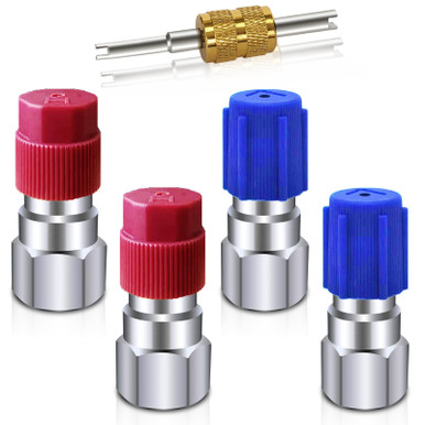 R12 to R134a Conversion Kit, 2 Pair R12 to R134a Convert Adapters, R12 ...