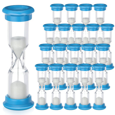20 Pcs 1 Minute Sand Timer Hourglass Sand Timer 1 Minute for Kids ...