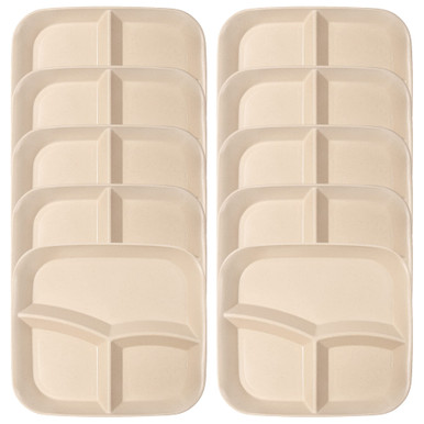 DLF. DONGLINFENG Adult Compartmentalized Dinner Plates 5-Piece Set ...