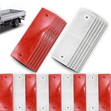 mxuteuk 40Pcs Red and White Self Adhesive Waterproof Plastic ...