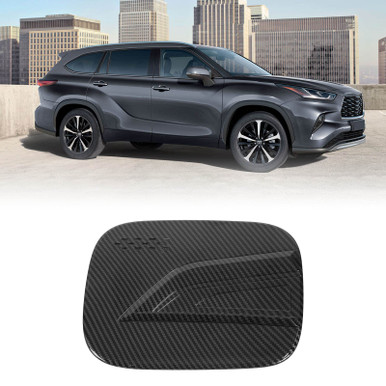 Fuel Tank Cap Sticker, Gloss Black Carbon Fibre Oil Fuel Tank Cover ...