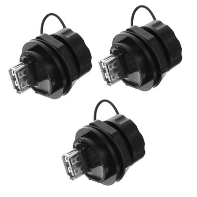 Milisten 3pcs Connector USB Pass Through Connector USB Adapters Female ...