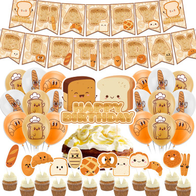 Toast Bread Party Decorations Bread Birthday Party Supplies Includes ...