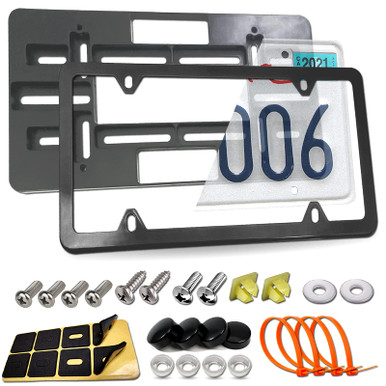 Front License Plate Mounting Kit- Universal License Plate Bracket ...
