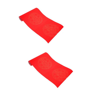 TEHAUX 2 Rolls Red Rice Paper Chinese Rice Chinese Decor Blank Scroll ...