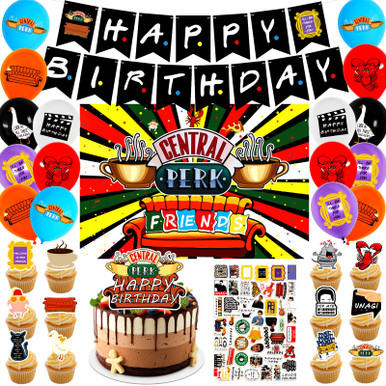 Friends Birthday Party Supplies, Friends Party Decorations Include ...