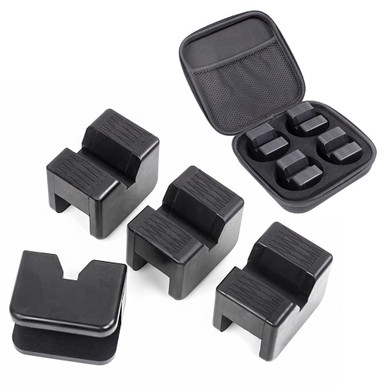 muge racing Jack Stands Pad Universal Rubber Slotted Frame Rail Pinch ...
