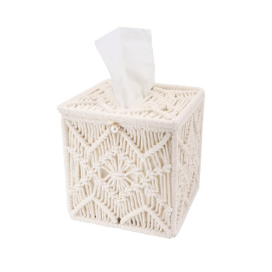 Bemodst Tissue Box Cover Square Open-Bottom Tissue Box Holder Boho ...