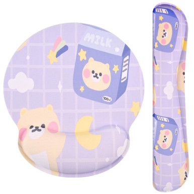 Seorsok Cute Mouse Pad with Wrist Support Keyboard Wrist Rest Set ...