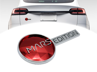 Mars Edition Emblem For Tesla Add A Touch Of Space To Your Ride