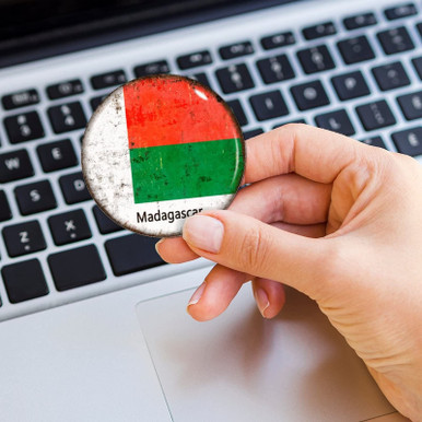 Guangpat 20 Pcs Madagascar National Flag Stickers for Women Man ...
