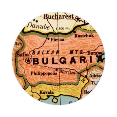 Bomehhjuli Retro Chic Bulgaria Map Vinyl Sticker Decal 10 Pieces ...