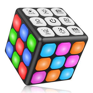 Fidget Cube Memory Game, LED Flashing Electronic Handheld Game, 7 Brain ...