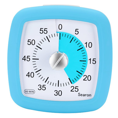 Searon Timer, Visual Timer for Kids and Adults, 3.07 Inches Square 60 ...