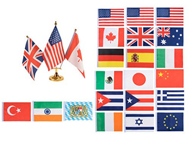 Mini International Flags, Country Flags for Kids - Mini World Flag ...