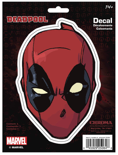 CHROMA Deadpool 6x8 Stick Onz Decal - Warehousesoverstock