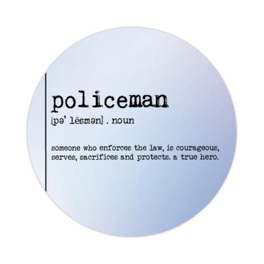 Bomehhjuli 10 Pieces Policeman Vinyl Sticker Decal Inspirational ...