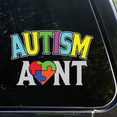 ArogGeld Autism Aunt Car Decals Autism Awareness Puzzle Piece Decal ...