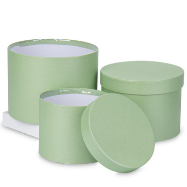 Mint Green Gift Box Round Gift Boxes with Lids Set of 3 Nesting Gift ...