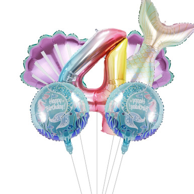 Mermaid Birthday Decoration Mermaid Party Decorations Kit Sea Balloon ...