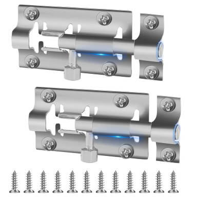 Door Lock Latch Locks Slide Door Security Slide Latch Lock with Screws ...