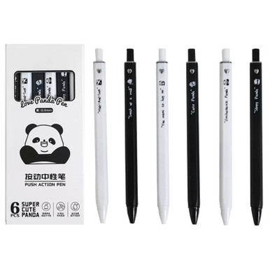 ROZRITX 6 Pcs Gel Ink Pens Cute Retractable Pens Cartoon Pen 0.5mm ...