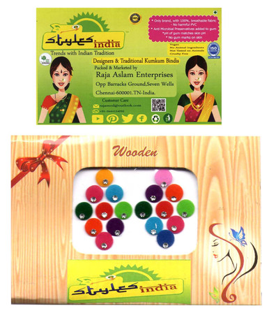 Stylesindia Rhinestone Stones Jewel Bindi Stick On Ornament Jewel Bindi ...