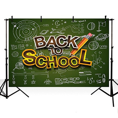 MEHOFOTO Photo Studio Booth Backdrops Back to School Themed Blackboard ...