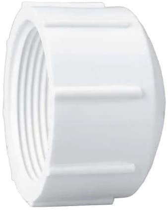 White Sch 40 1 Inch FNPT Female Pipe Thread Plastic Pipe E Cap 1 inch ...