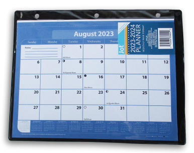 2023-2024 Monthly School Year Calendar Planner in Protective Sleeve for ...