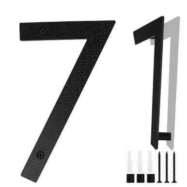 House Numbers for Outside Modern, 8 Inch Modern Floating House Address ...