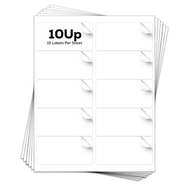 HapiChrom - Label Stickers - 2x4 inch, 500 Labels, 50 Sheets, 10 Labels ...