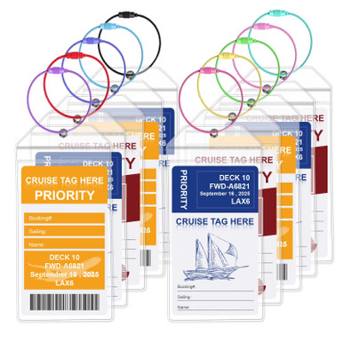 Cruise Luggage Tags-10Pack Luggage Tags for Cruise Ships-Cruise Tags ...
