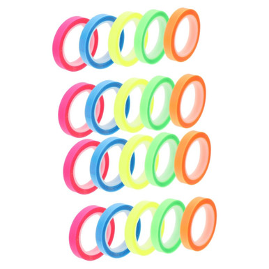 EXCEART 20 Rolls Waterproof Index Sticker Graphic Chart Art Tape Tape ...
