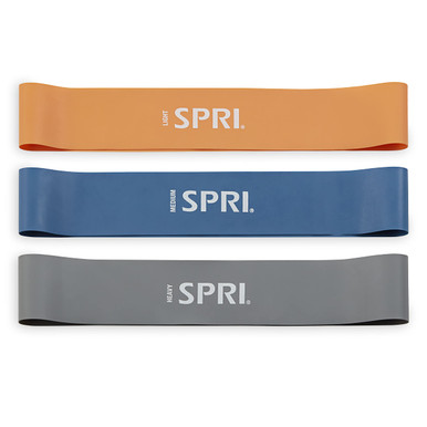 SPRI Mini Loop Bands 3-Pack - Resistance Band Kit Set with 3 Resistance ...