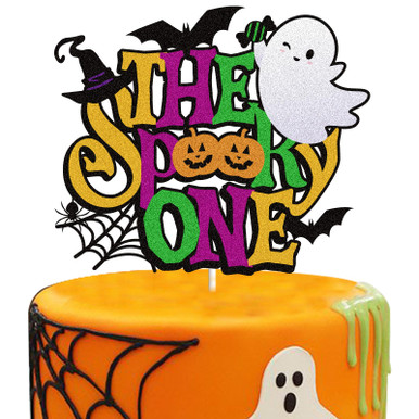 The Spooky One Cake Topper Glitter First Halloween Birthday Cake ...