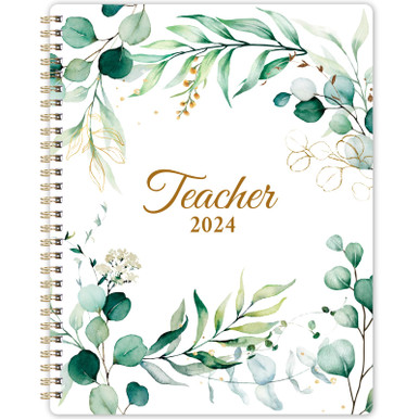 Teacher Planner - Teacher Lesson Planner 2024, Jan 2024 - Dec 2024, 8 ...