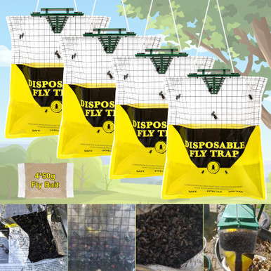 Big Bag Disposable Fly Traps Outdoor Hanging, Ranch Stable Horse Fly ...