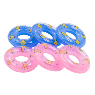 6 Pack - GOGO Mini Swim Ring, Summer Fun Swimming Pool Float Raft ...