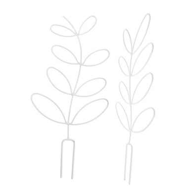 HANABASS 2pcs Iron Garden Trellis Plant Support Stakes Garden Trellis ...