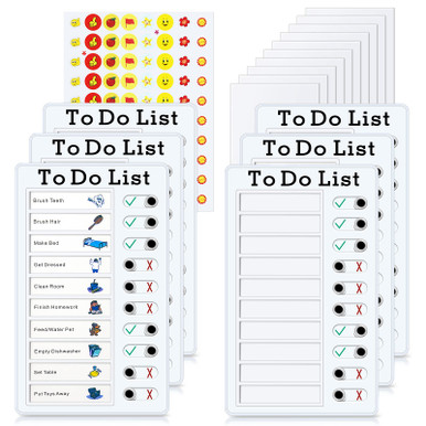 Chore Chart Memo Checklist Board, 6 Pcs Daily to Do List Chores Chart ...