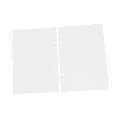 Ciieeo 2 Sets Separator Page Journal Dividers 6 Hole Dividers The ...