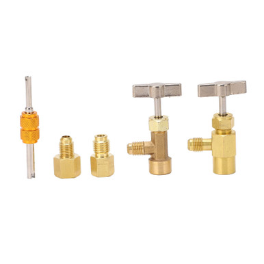 R134A Self Sealing Can Tap Valve Kit Brass Puncture Style Dispenser ...